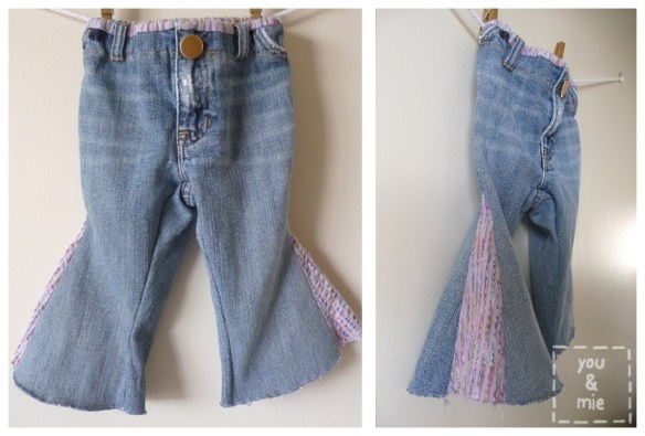 Tutorial: Making Bell Bottoms From Regular Pants | you and mie