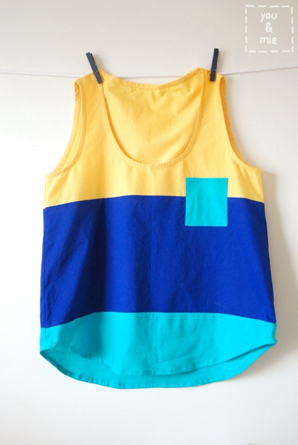 Color Blocked Wiksten Tank | you and mie