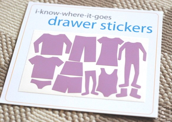i-know-where-it-goes drawer stickers | you and mie